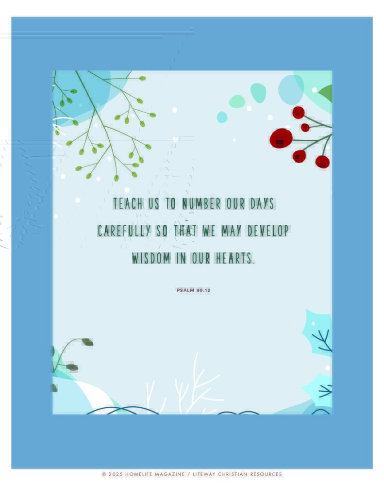 HomeLife Calendar & Scripture Art | January 2025 - Lifeway Women