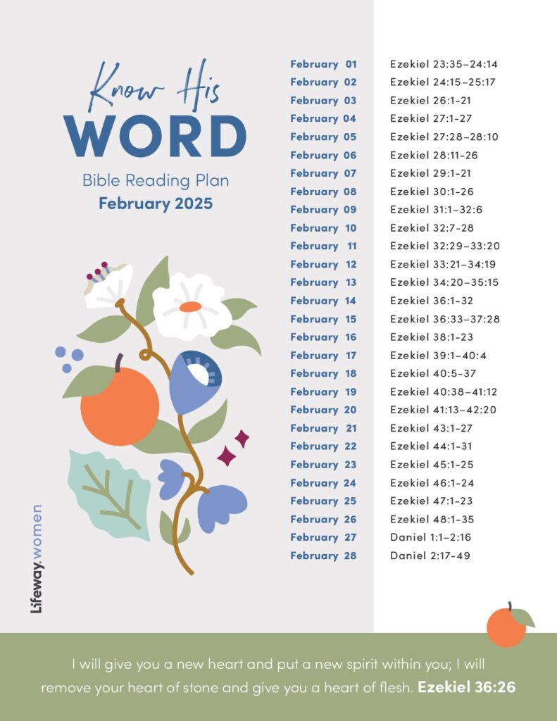 Know His Word February 2025 Bible Reading Plan - Lifeway Women